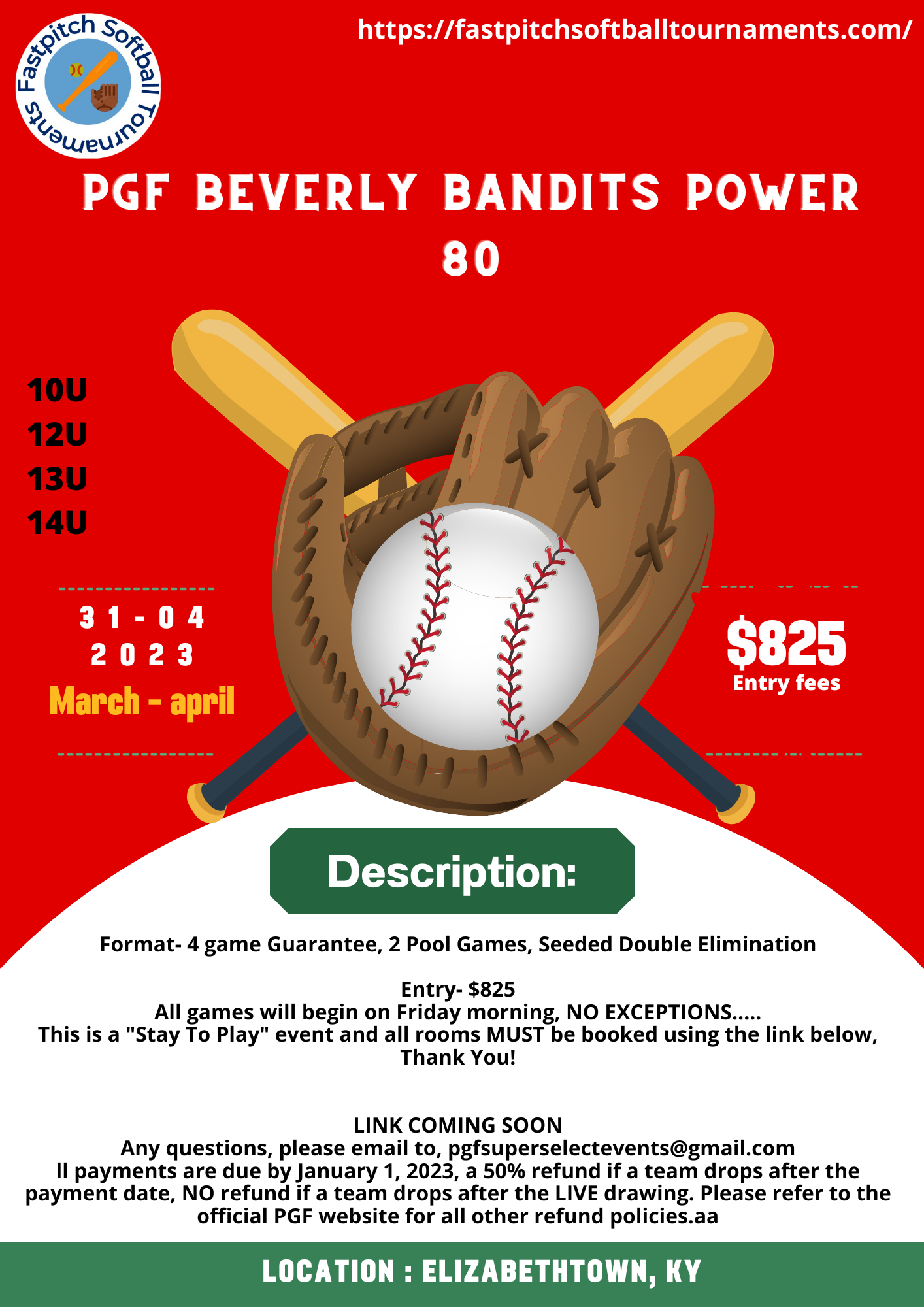 2023 PGF Beverly Bandits Power 80 Kentucky Softball