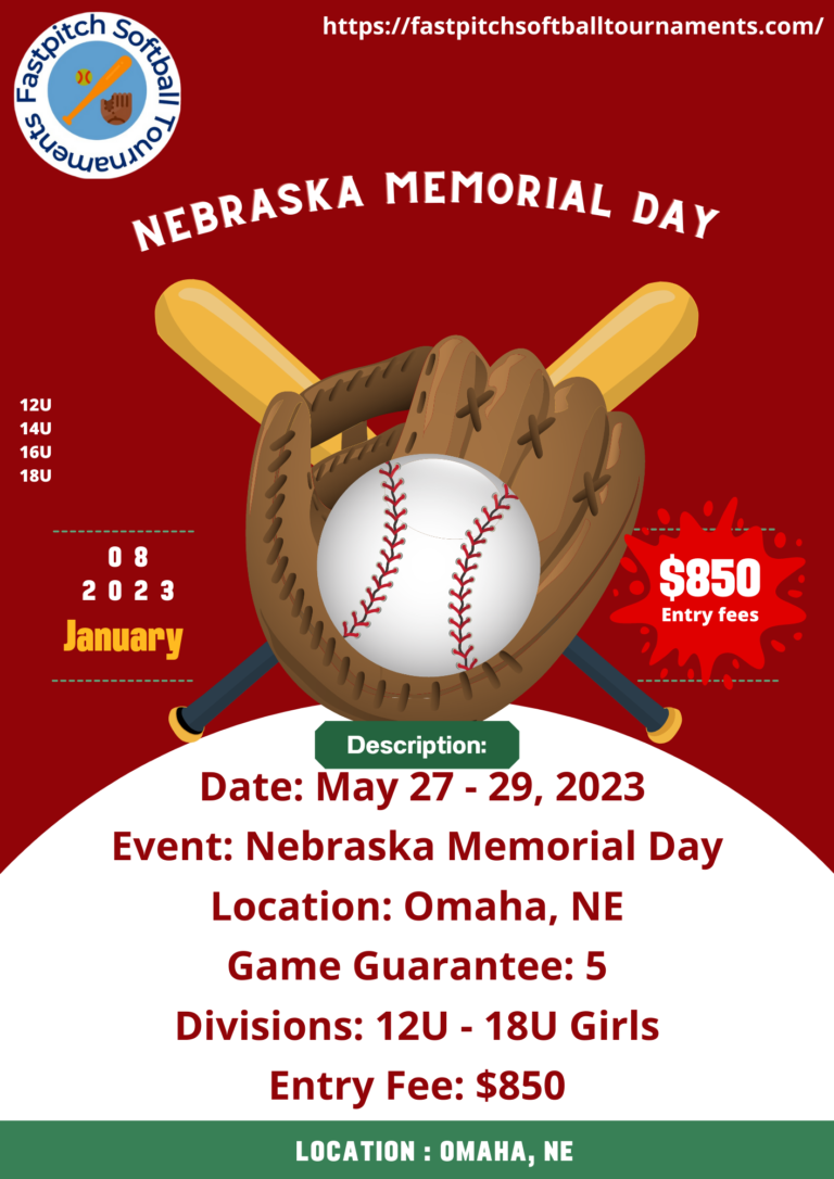 Nebraska Memorial Day Nebraska Softball - Fastpitch Softball Tournaments